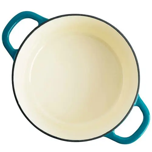 CROCKPOT 7 Quart Round Enameled Cast Iron Dutch Oven With Lid