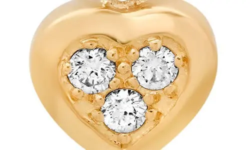 Established Pavé Diamond Heart Huggie Earrings