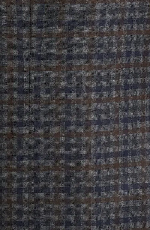 HERITAGE GOLD Milano Regular Fit Check Super 130s Wool Sport Coat