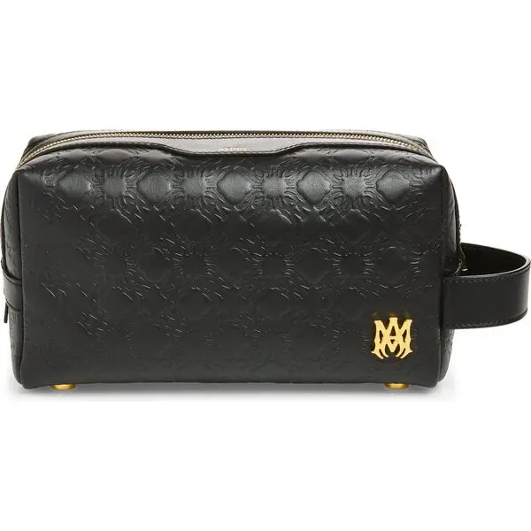 Amiri Ma Quad Leather Dopp Kit - Black