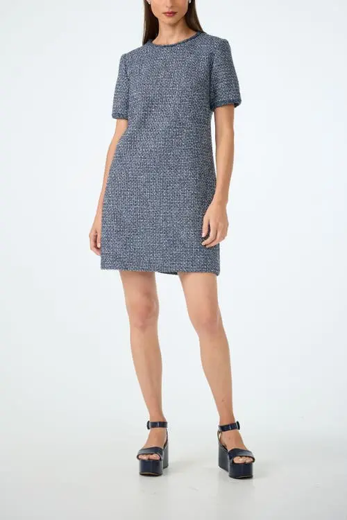 Trina Turk Akara Tweed Shift Dress - Multi