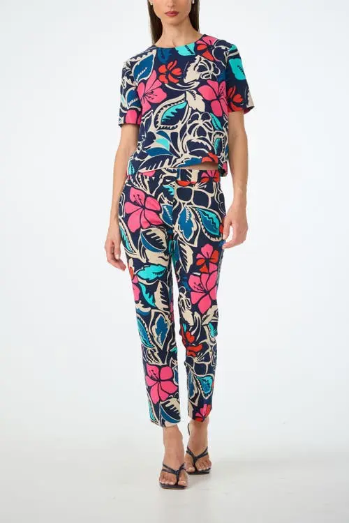 Trina Turk Printed Ankle Pant
