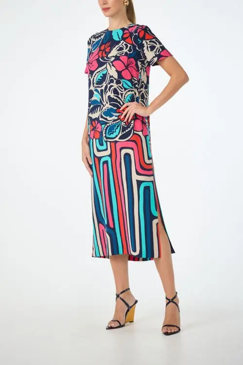 Trina Turk Martay Printed Midi Dress