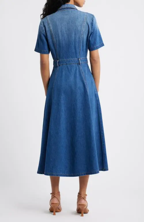 FREEMARKET Denim A-line Shirtdress
