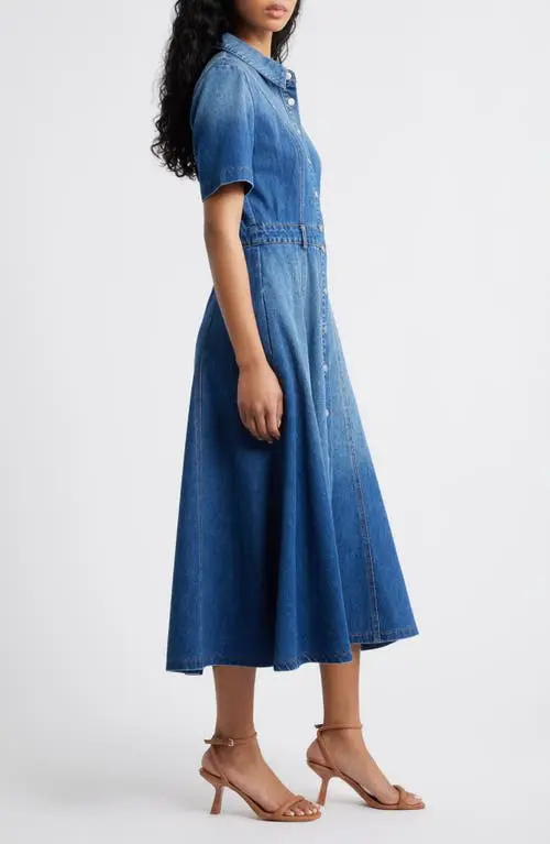 FREEMARKET Denim A-line Shirtdress