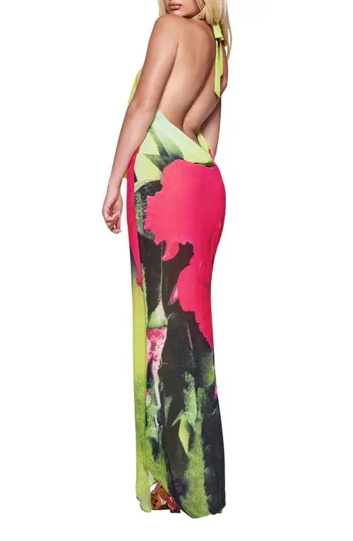 i am gia backless dress Black Suedette Backless Bodycon Dress main image 1