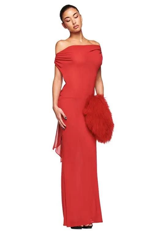 I.AM.GIA Kahlo Off-the-shoulder Maxi Dress - Red