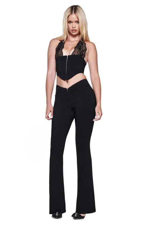 I.AM.GIA Ellena Lace Trim Corset Top