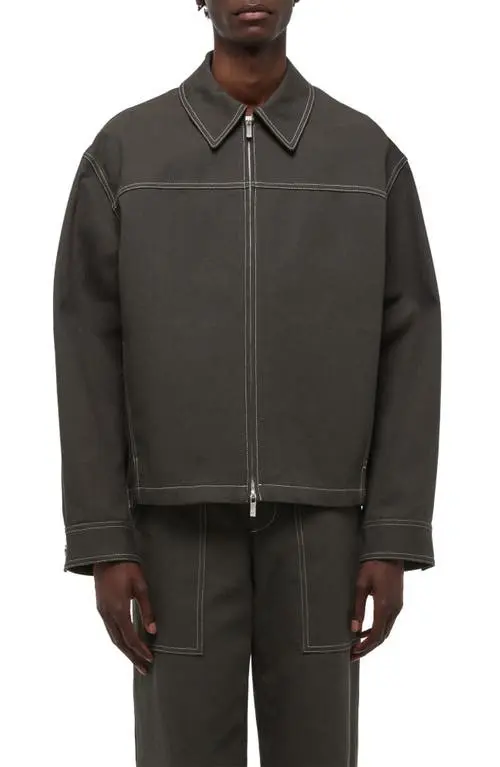 Helmut Lang Topstitch Detail Cotton Carpenter's Jacket