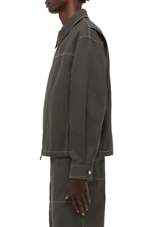 Helmut Lang Topstitch Detail Cotton Carpenter's Jacket
