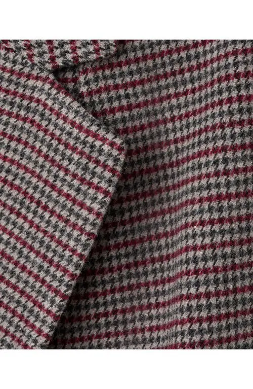 Mango Houndstooth Check Blazer