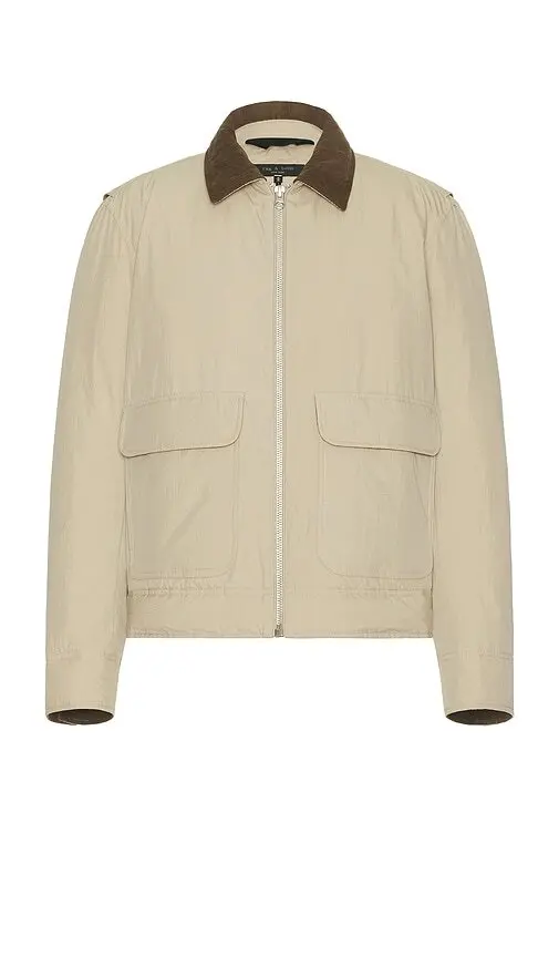 Rag & Bone Derrick Filled Jacket - Light Oatmeal