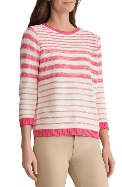 Jones New York Marled Roll Neck Sweater - Fresh Guava/jones White