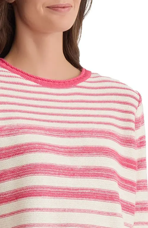 Jones New York Marled Roll Neck Sweater - Fresh Guava/jones White