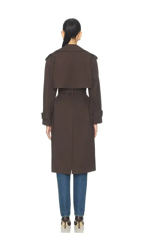 Susana Monaco Double Knit Trench Coat