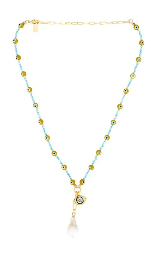 ELIZABETH COLE Bonnie Necklace - Blue