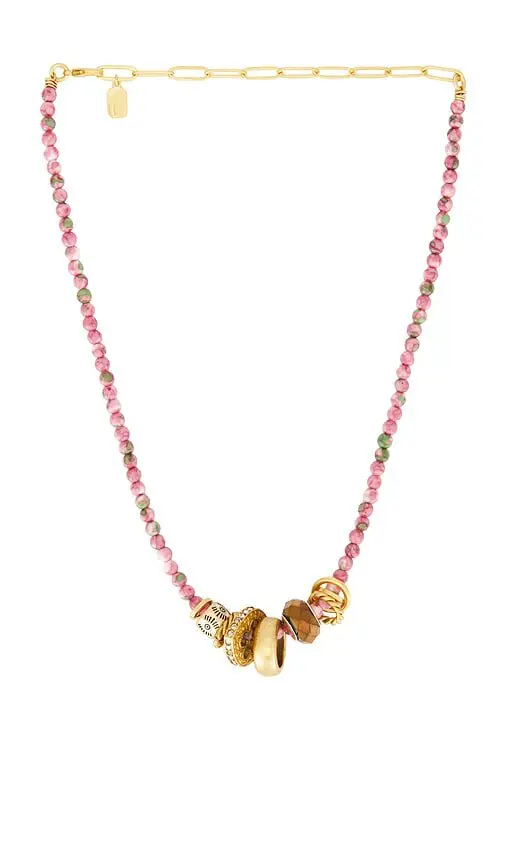 ELIZABETH COLE Ines Necklace - Light Pink