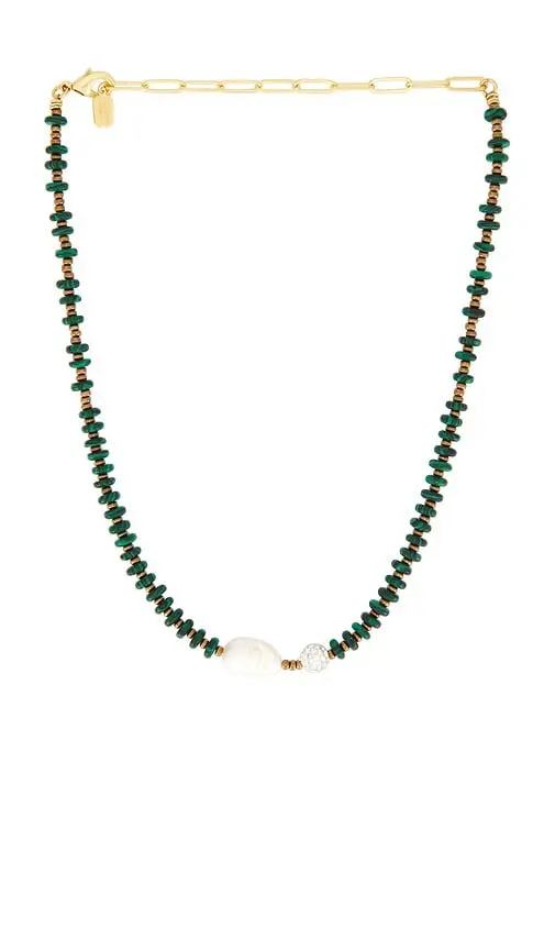 ELIZABETH COLE Alona Necklace - Jade
