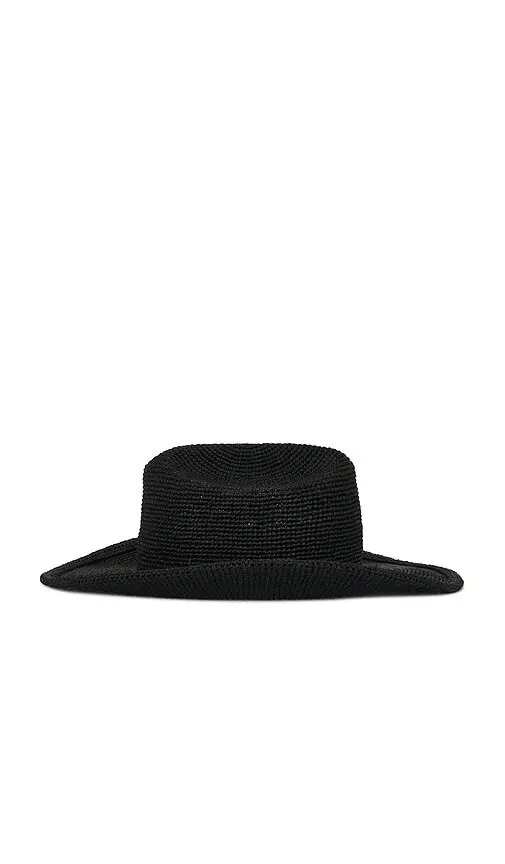 Lack Of Color Raffia Cowboy Hat - Noir