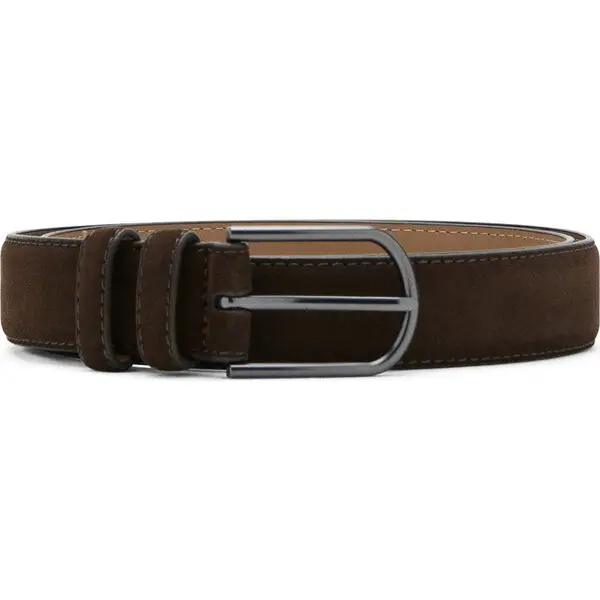 Mango Suede Belt - Brown