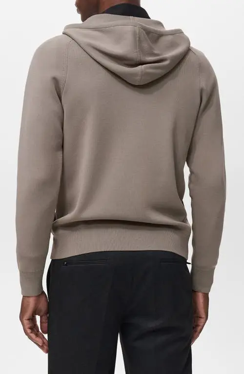 Mango Thermo-regulated Zip-up Hoodie - Medium Brown