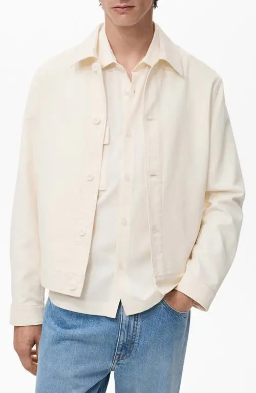 Mango Straight Cotton-blend Jacket