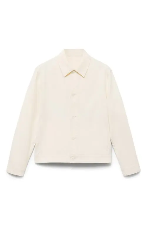 Mango Straight Cotton-blend Jacket