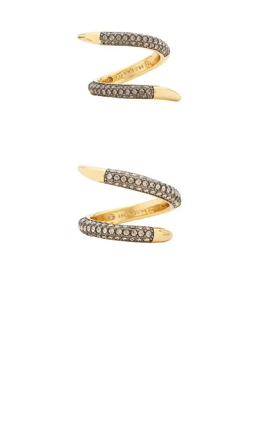 Demarson Vesey Duo Ring - Gold & Pave