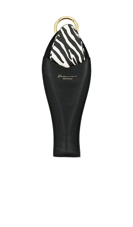 EVA VENTAI Large Palmette Leather Fan