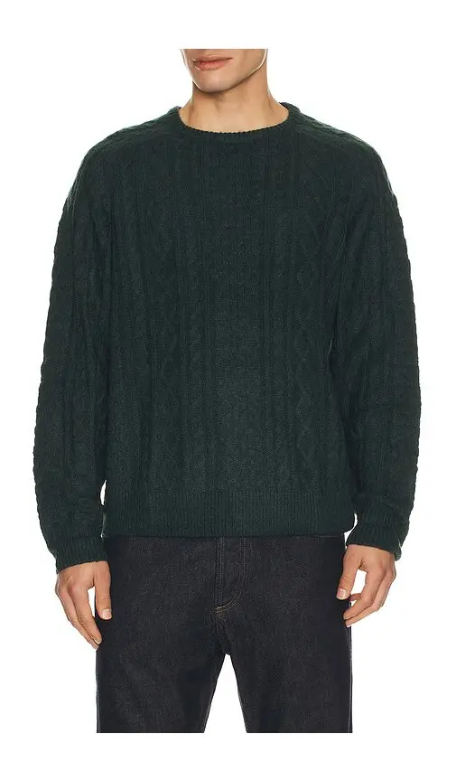 RHYTHM Mohair Fisherman's Knit Sweater
