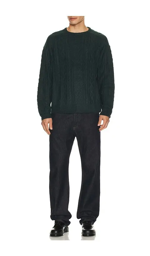 RHYTHM Mohair Fisherman's Knit Sweater