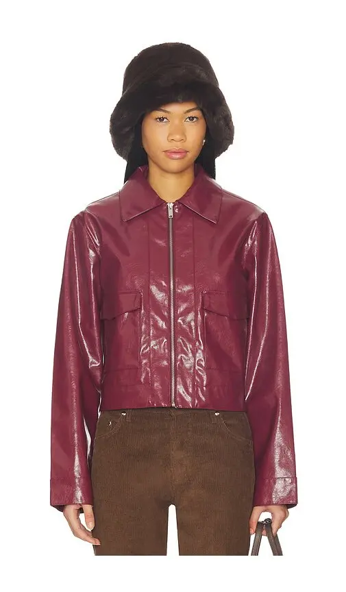 Superdown Leighton Faux Leather Jacket