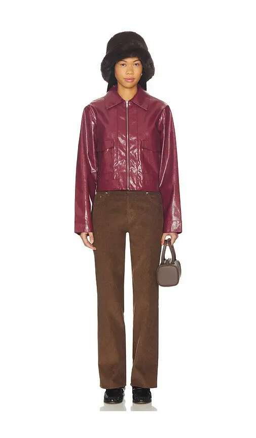 Superdown Leighton Faux Leather Jacket