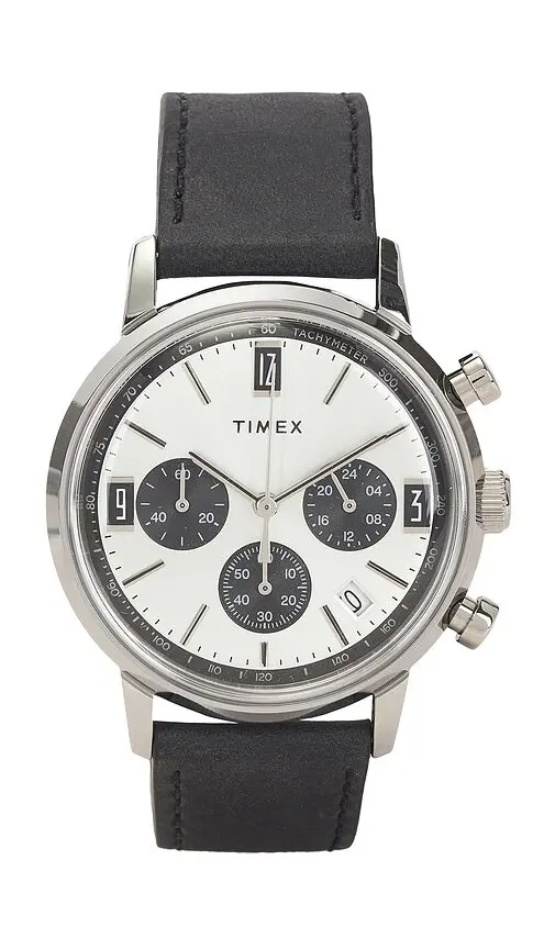 Timex Marlin Analog Watch - Black & Silver