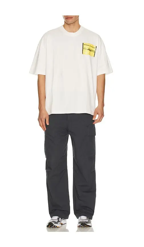 ALLSAINTS Violation Crew Tee In White