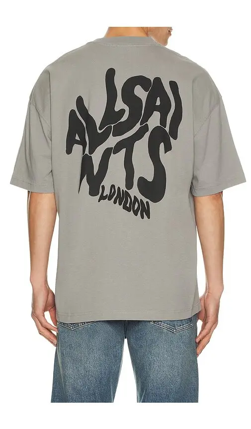 ALLSAINTS Orlando Crew Tee In Grey