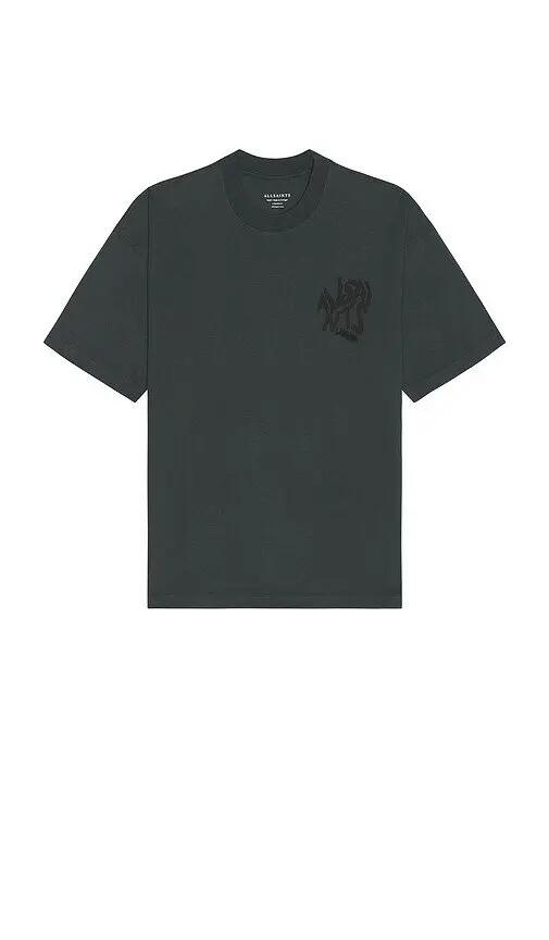 ALLSAINTS Orlando Crew Tee In Blue - Sunil Blue