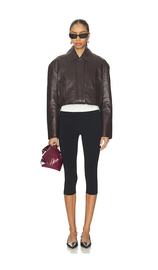 A.L.C. Otto Leather Jacket - Bordeaux