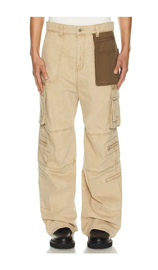 We11Done Washed Cargo Trousers