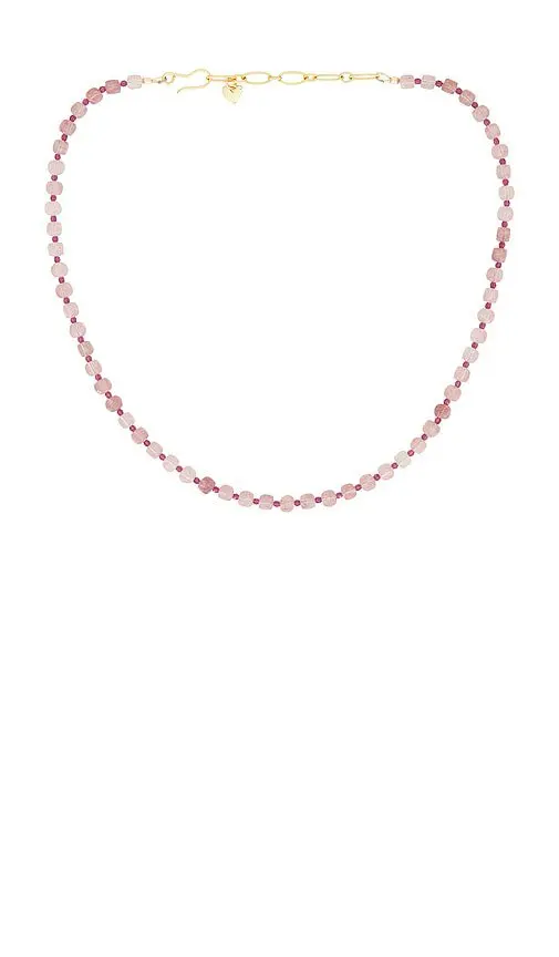 Brinker & Eliza Doe Necklace - Strawberry Quartz