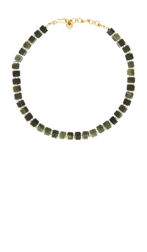Brinker & Eliza Glimmer Necklace - Canadian Green Jade
