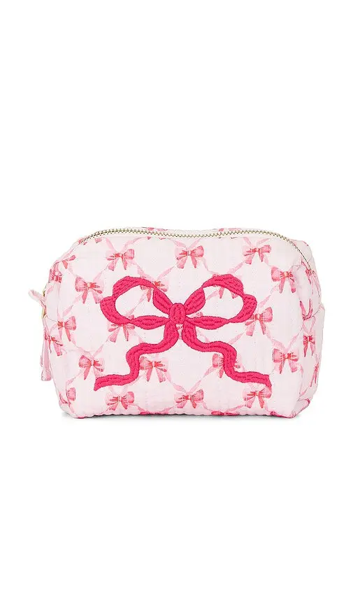 LoveShackFancy Mini Octavia Pouch - Peppermint Pink