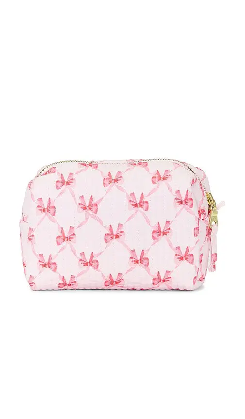 LoveShackFancy Mini Octavia Pouch - Peppermint Pink