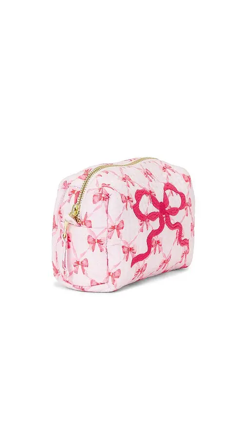 LoveShackFancy Mini Octavia Pouch - Peppermint Pink