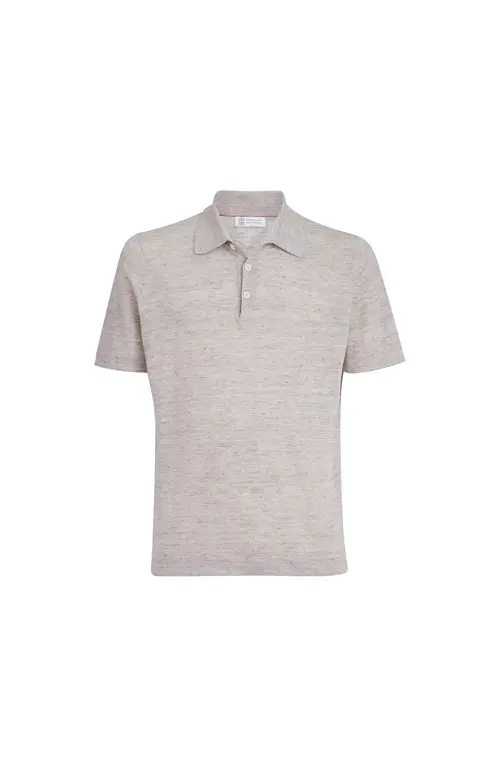 Brunello Cucinelli Polo-style Sweater - Sand