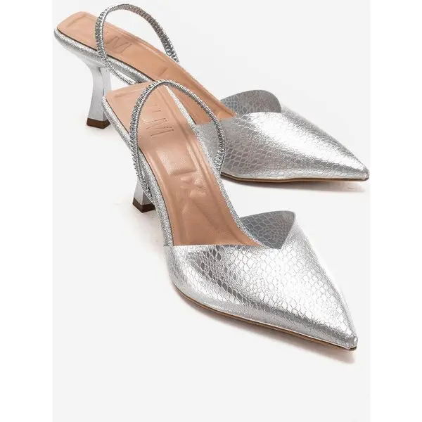 PROLOGUE SHOES Pointed-toe Pumps - Silver Glitter