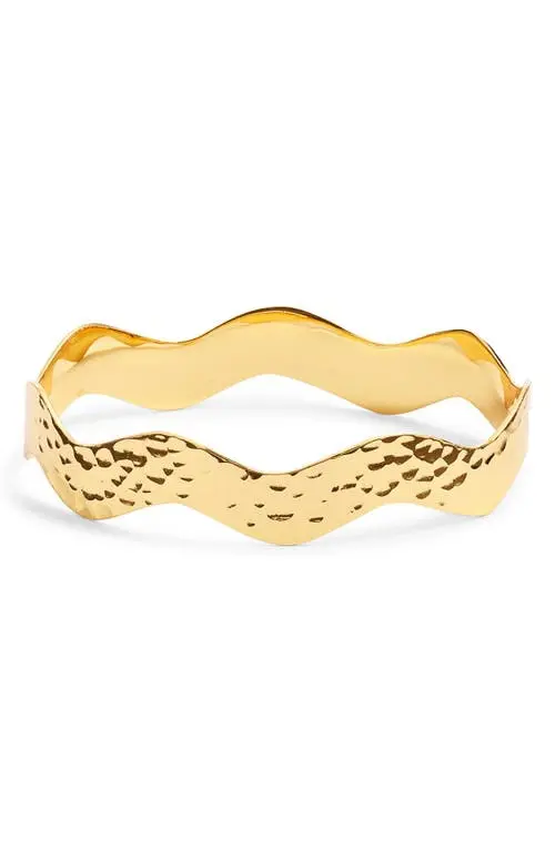 KIARA BY KI-ELE Althea Wave Bangle - Gold