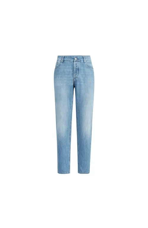 Brunello Cucinelli Lightweight Denim Trousers - Light Denim