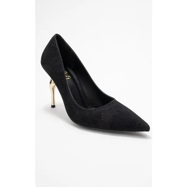 PROLOGUE SHOES Hudson Pointed Toe Pump - Black Pattern