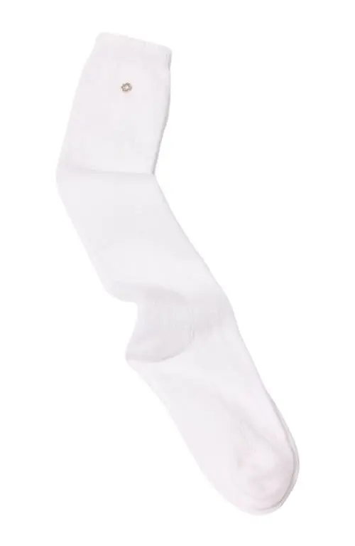 Maje Knee-high Pointelle Socks - White